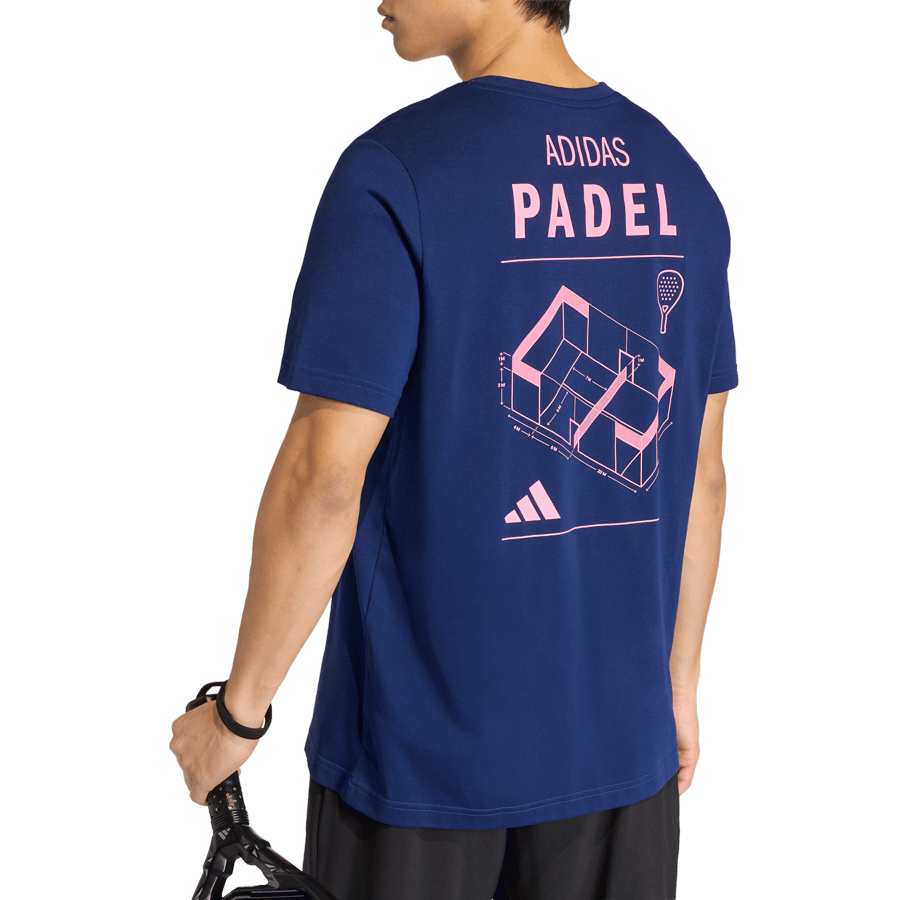 Maglietta con grafica della linea Adidas Padel da uomo